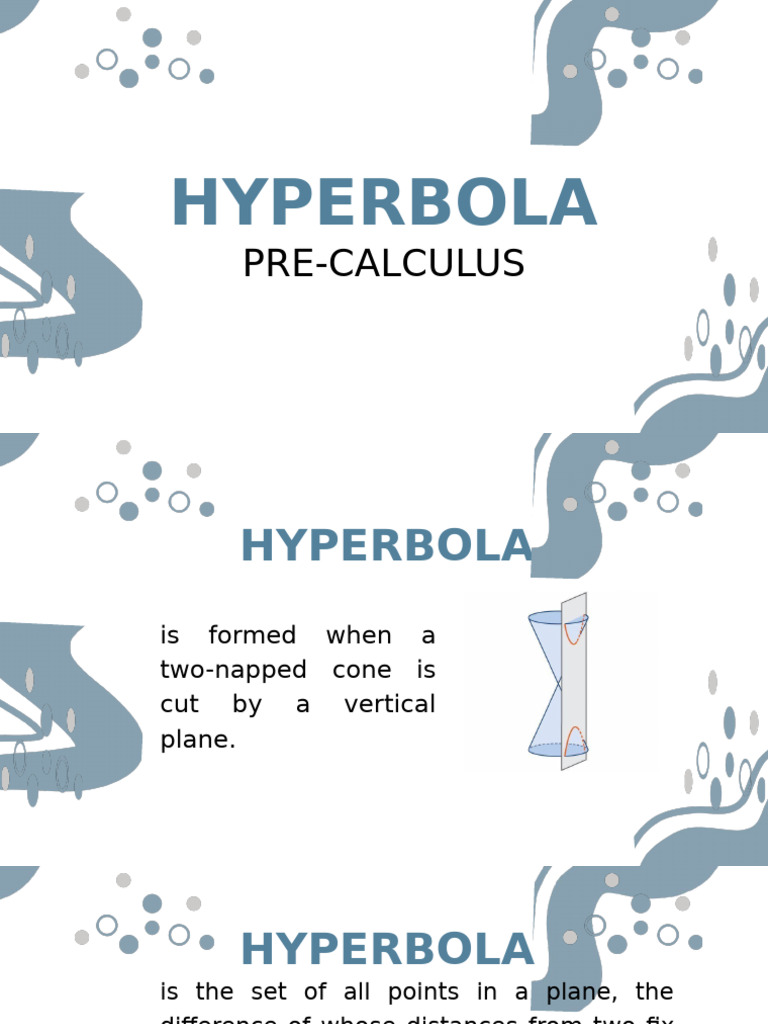 Hyperbola 00 | PDF | Mathematical Concepts | Geometric Shapes