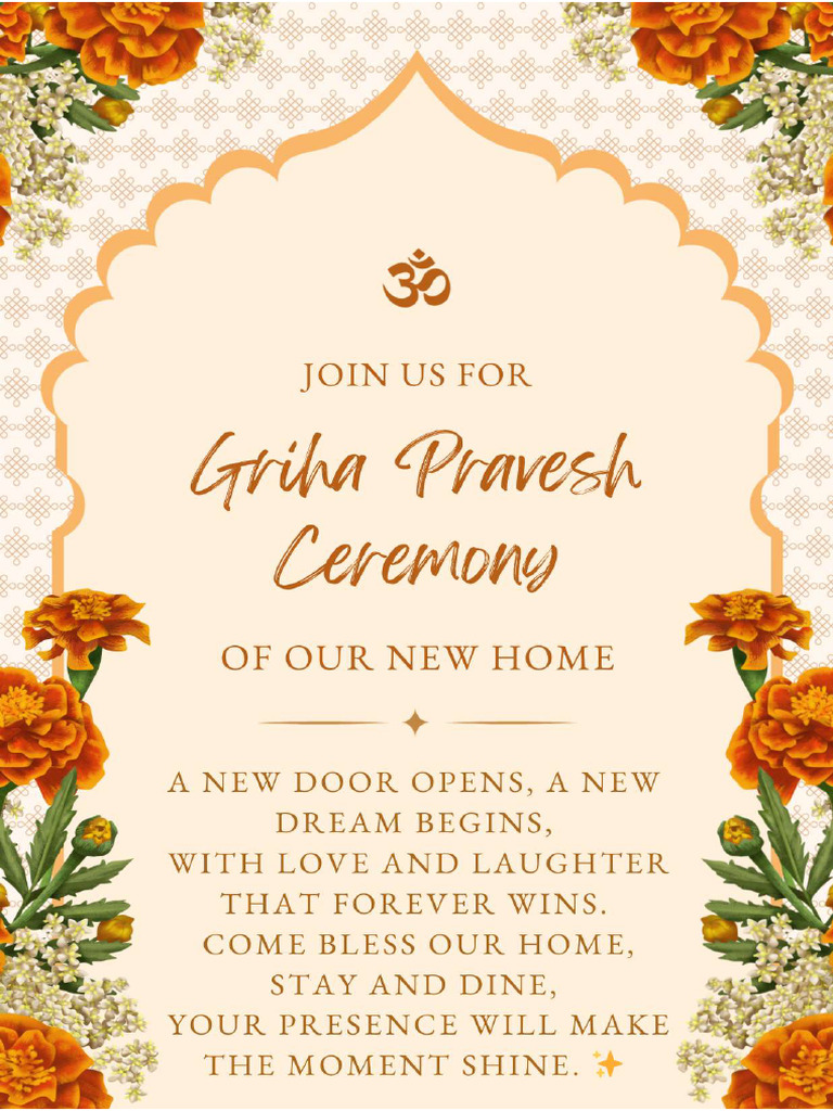 Grah Pravesh Invitation | PDF