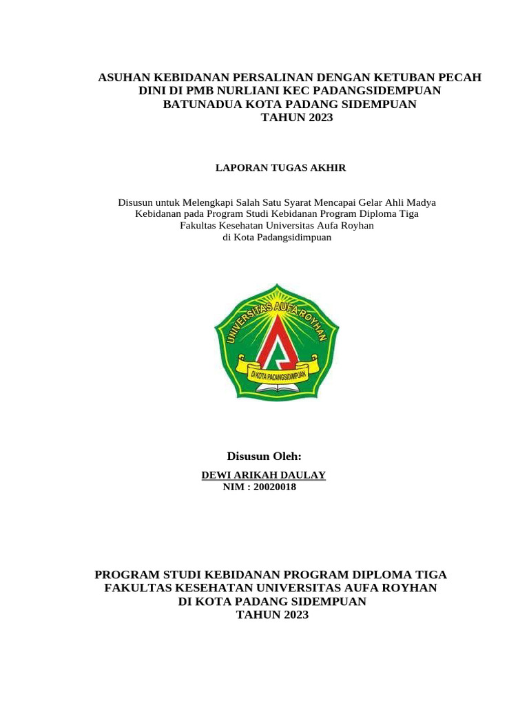 LTA DEWI ARIKAH DAULAY (20020018) | PDF