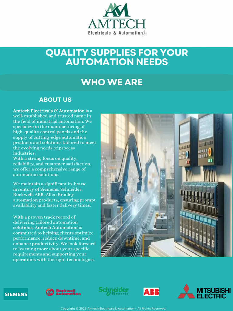 Amtech Brochure - New | PDF | Programmable Logic Controller | Automation