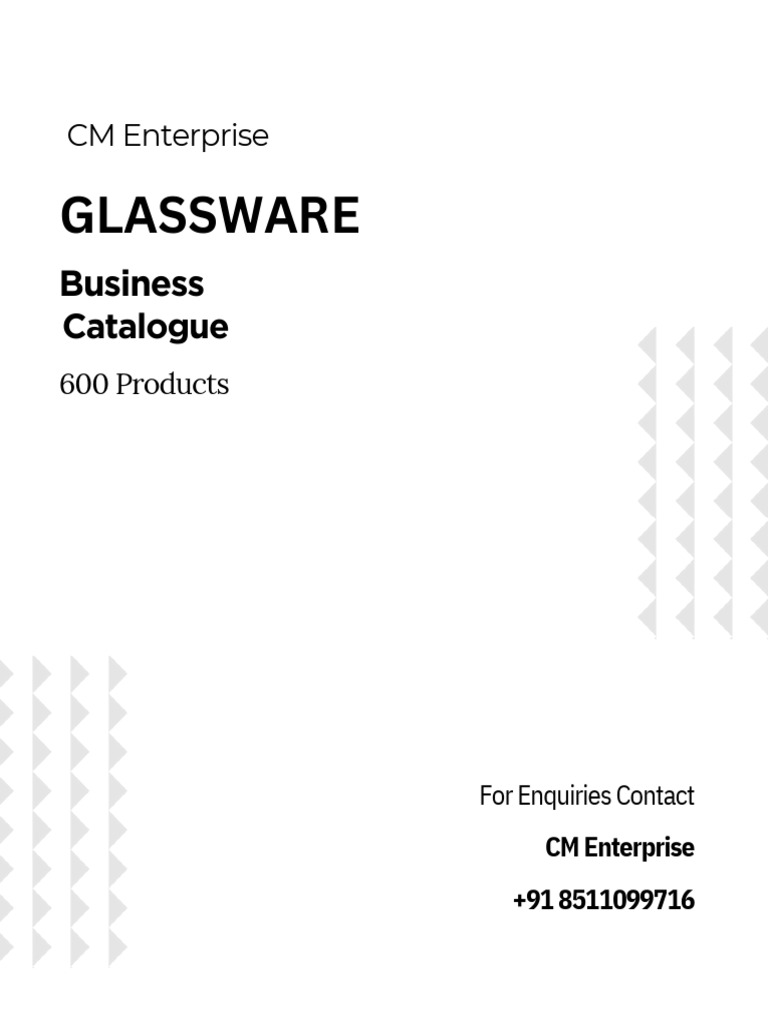 CM ENT Glassware Catalogue | PDF | Tableware | Drink