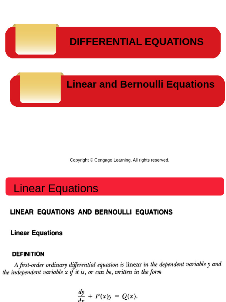 MATH207 - CHAPTER 2.3 Linear and Bernoulli de | PDF | Mathematical ...