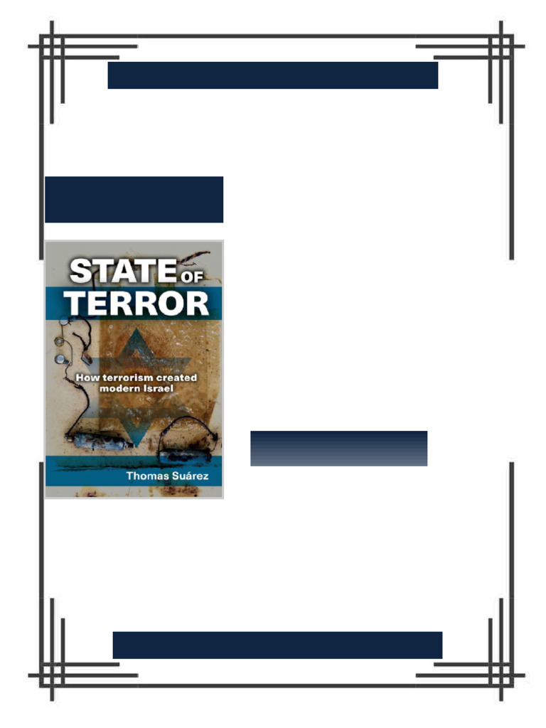 State Of Terror How Terrorism Created Modern Israel 2016 Thomas Suárez ...