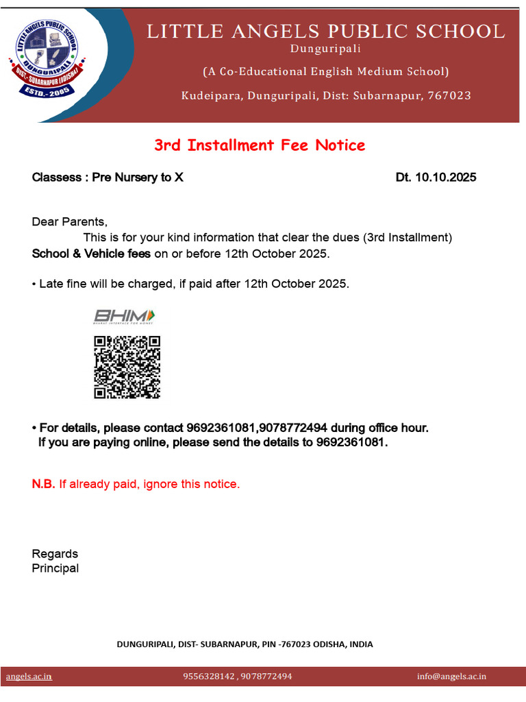 Fee Notice | PDF