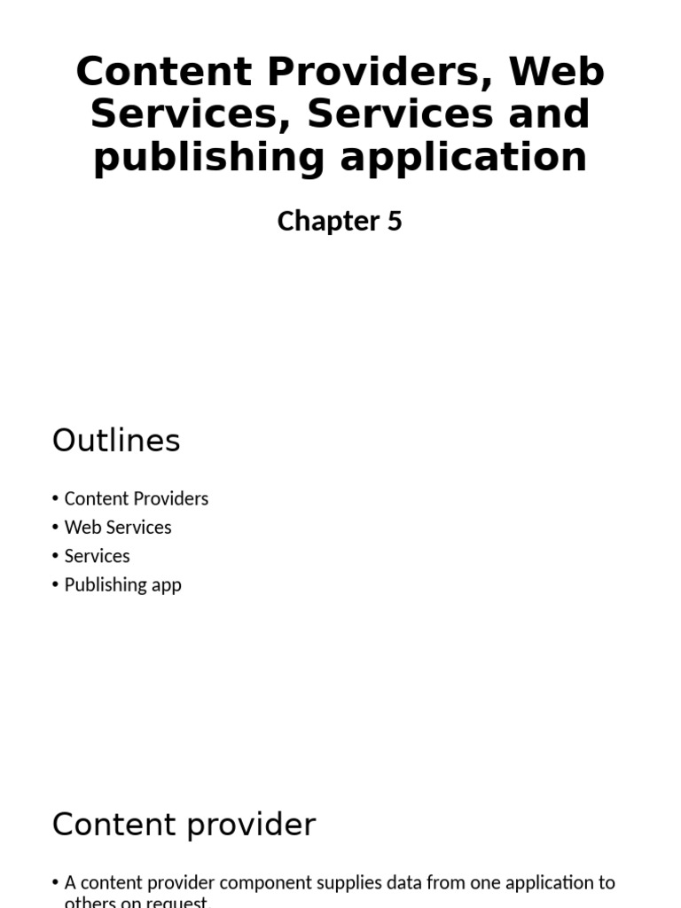 Chapter 5 (3) | PDF | Web Service | Soap