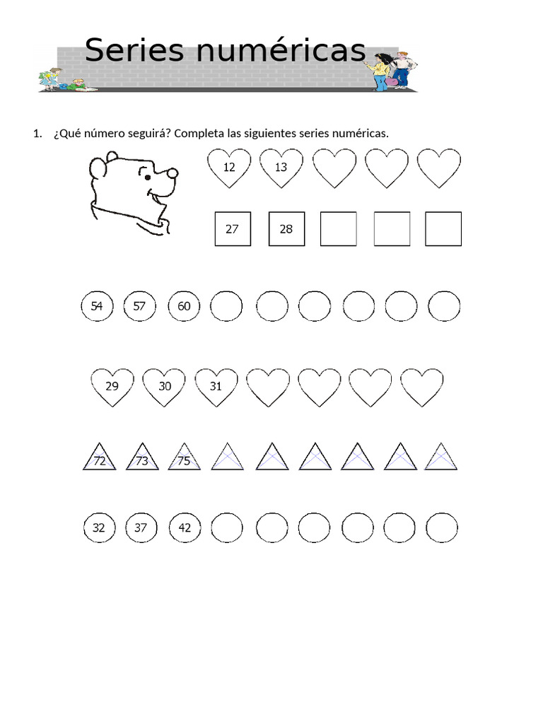 Series Numericas Segundo Grado | PDF