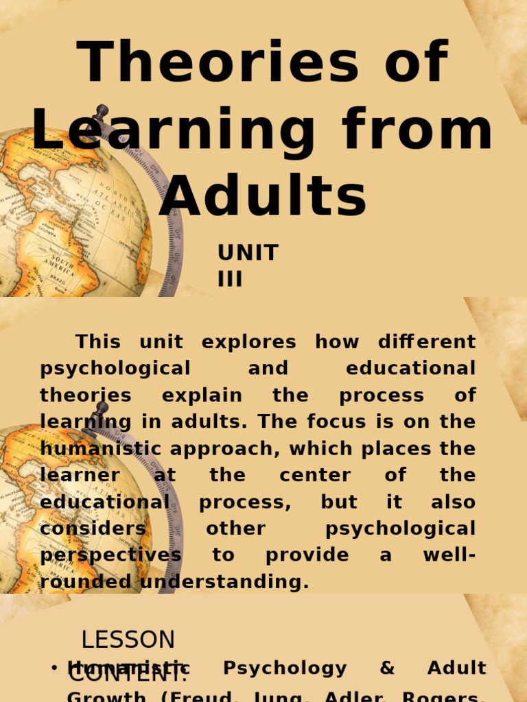 Adult Learning Theories Explained | PDF | Psychotherapy | Mental Disorder