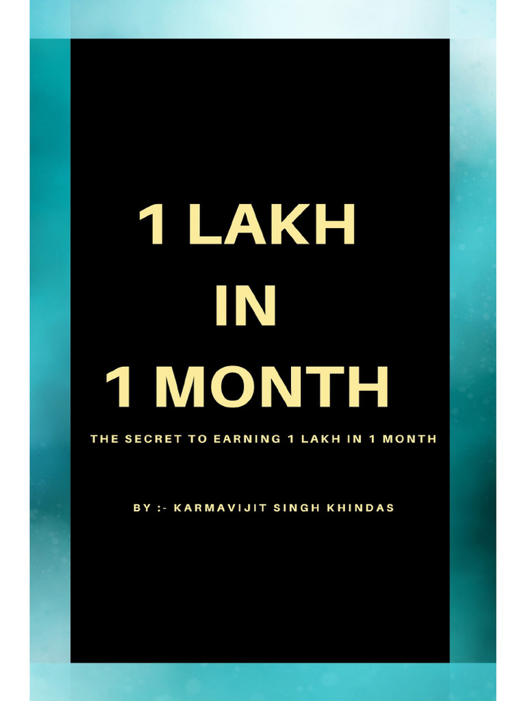 1 Lakh in 1 Month | PDF