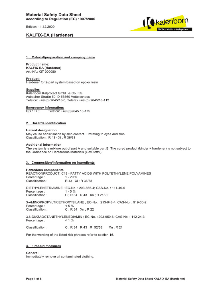 Kalenborn Kalfix Ea | PDF | Waste | Municipal Solid Waste