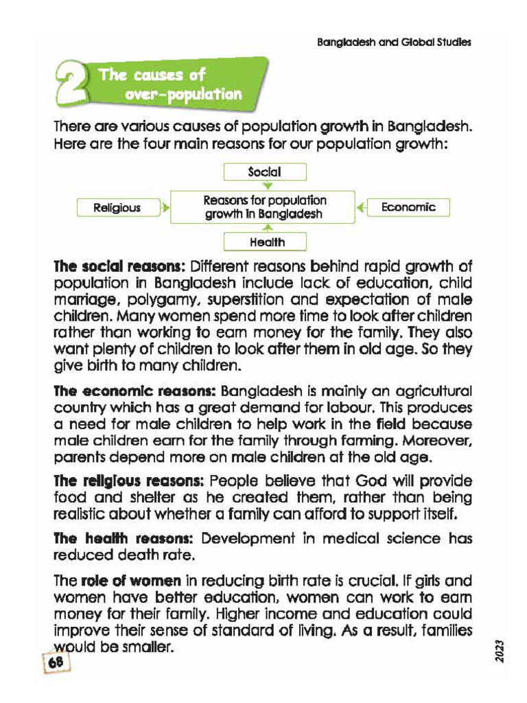 Chapter 5 Unit 2 Causes of Over Population | PDF