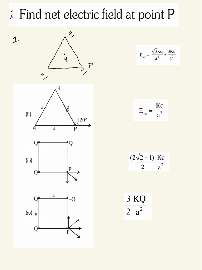 Electrostatics Electric Field Due Point Charge | PDF