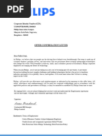 Capgemini Employment Offer Letter Template | PDF