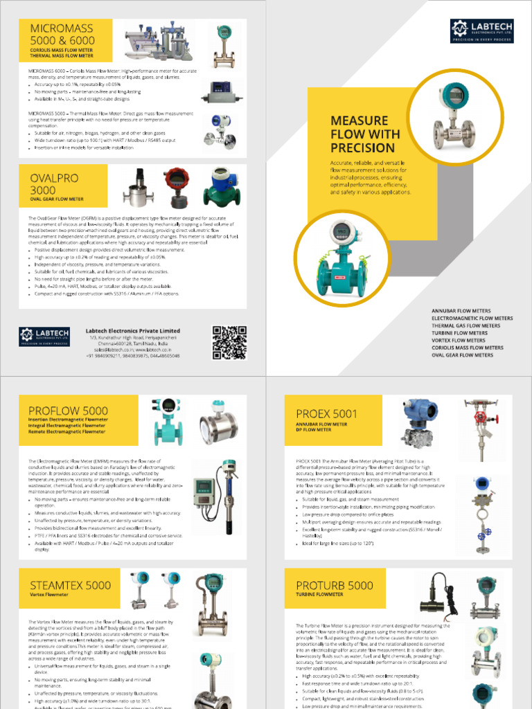 Labtech Flow Sensor BrochureA4(23!10!25)FinaPRINTl | PDF