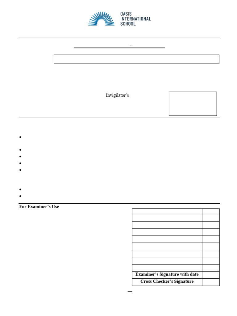 Ois Exam Math g7 QP Fte 2024-25 | PDF | Numbers | Mathematics