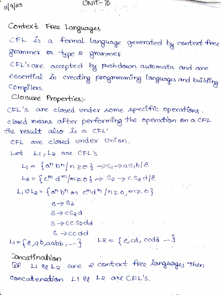 Toc Unit 3,4 | PDF