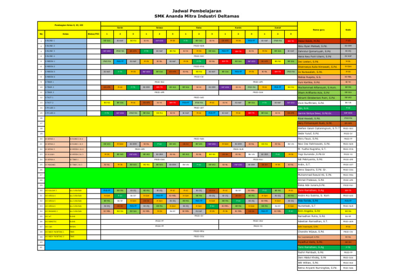 Jadwal Minggu Ke-3 November 2025 | PDF