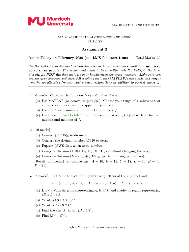 2025_tjd_assignment2 | PDF | Computing | Arithmetic