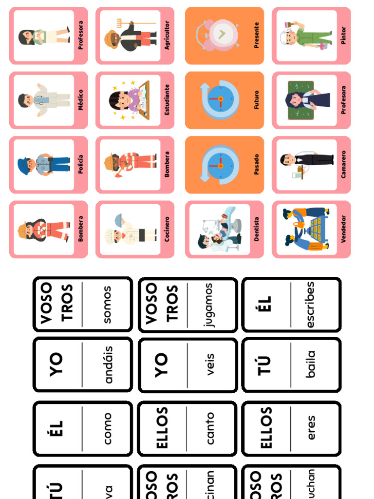 Vocabulario Profesiones | PDF