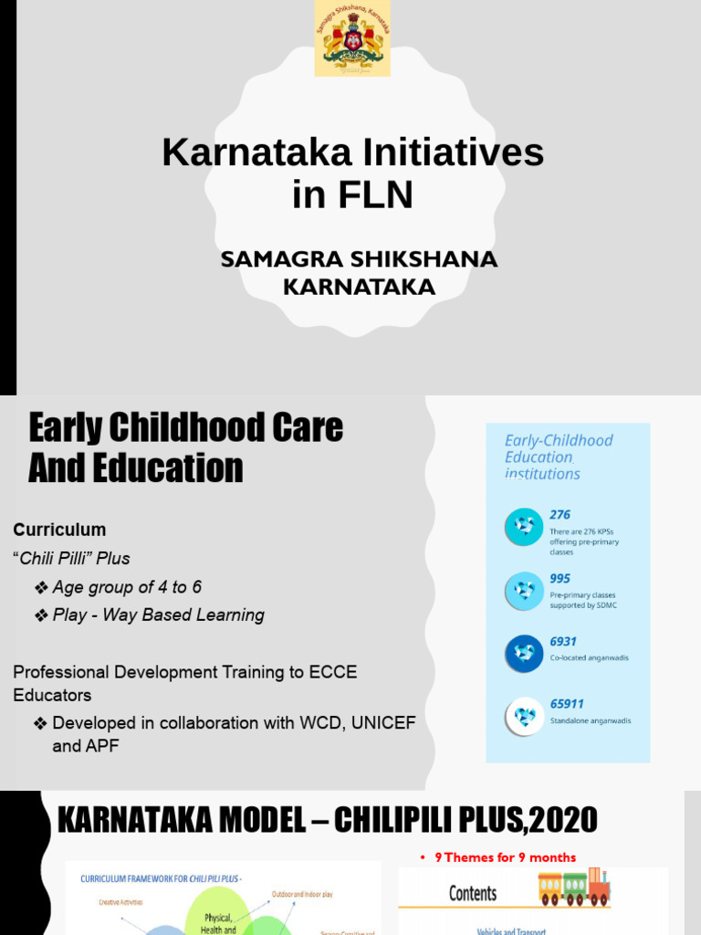 Karnataka FLN and ECCE Initiatives | PDF