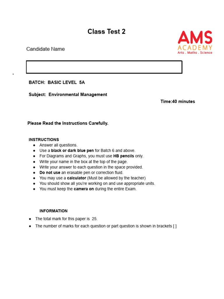 B 5A ENV CT-2, 2025 -2026 | PDF | Pollution | Air Pollution