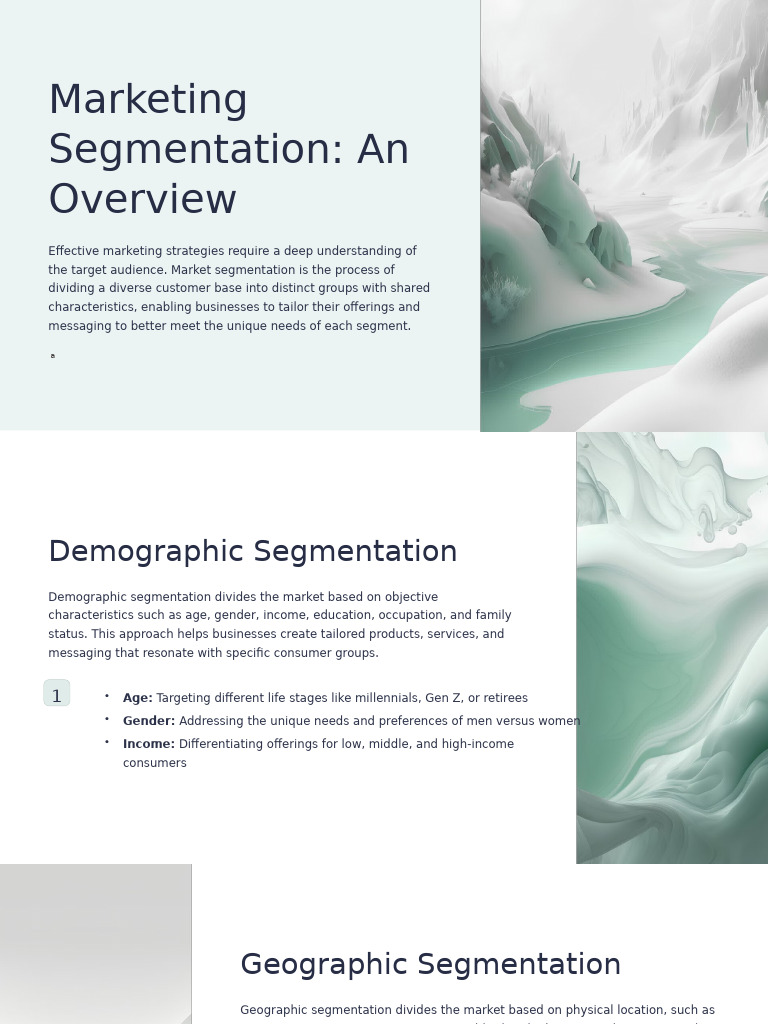 Market Segmentation Strategies Explained | PDF | Market Segmentation ...