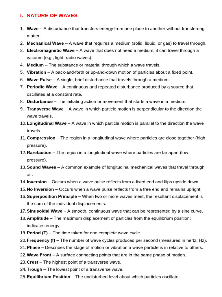 Reviewer in Nature of Waves Physics | PDF | Electromagnetic Radiation ...
