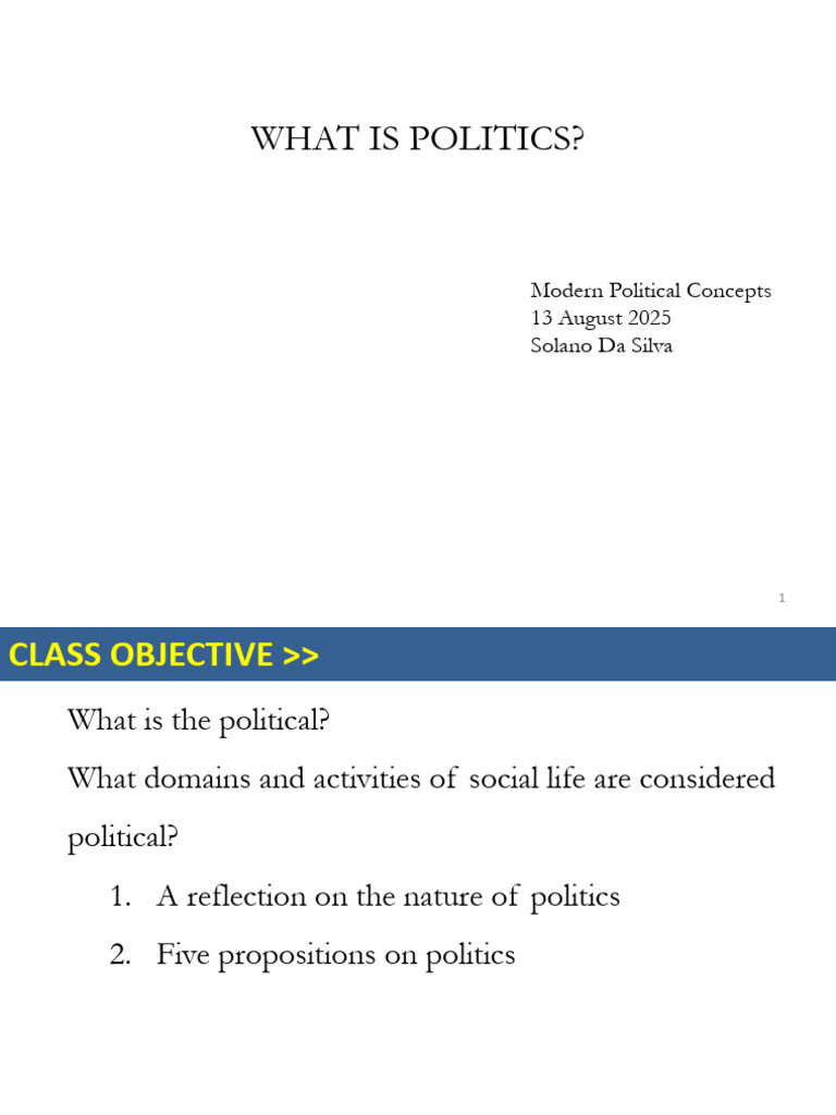 What Is Politics | PDF | The Prince | Liberal Arts Education