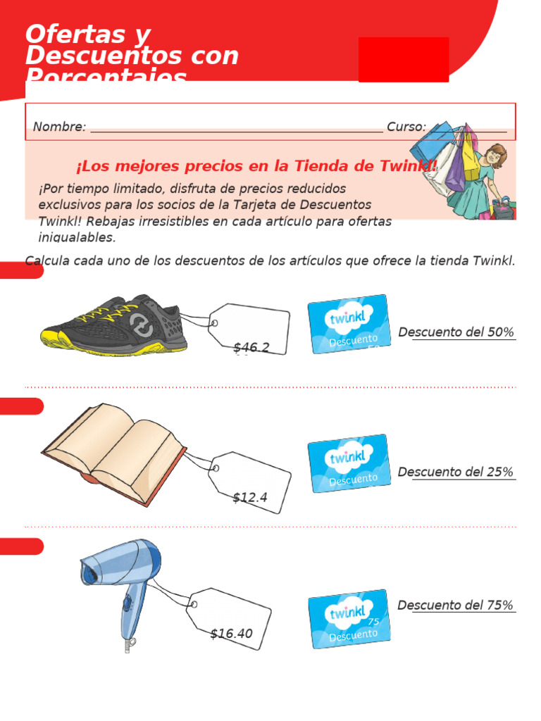 Ofertas y Descuentos Con Porcentajes | PDF