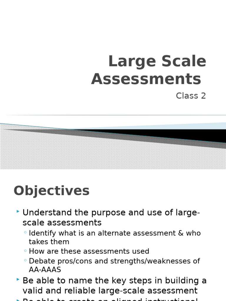 Understanding Large-Scale Assessments | PDF | Validity (Statistics ...