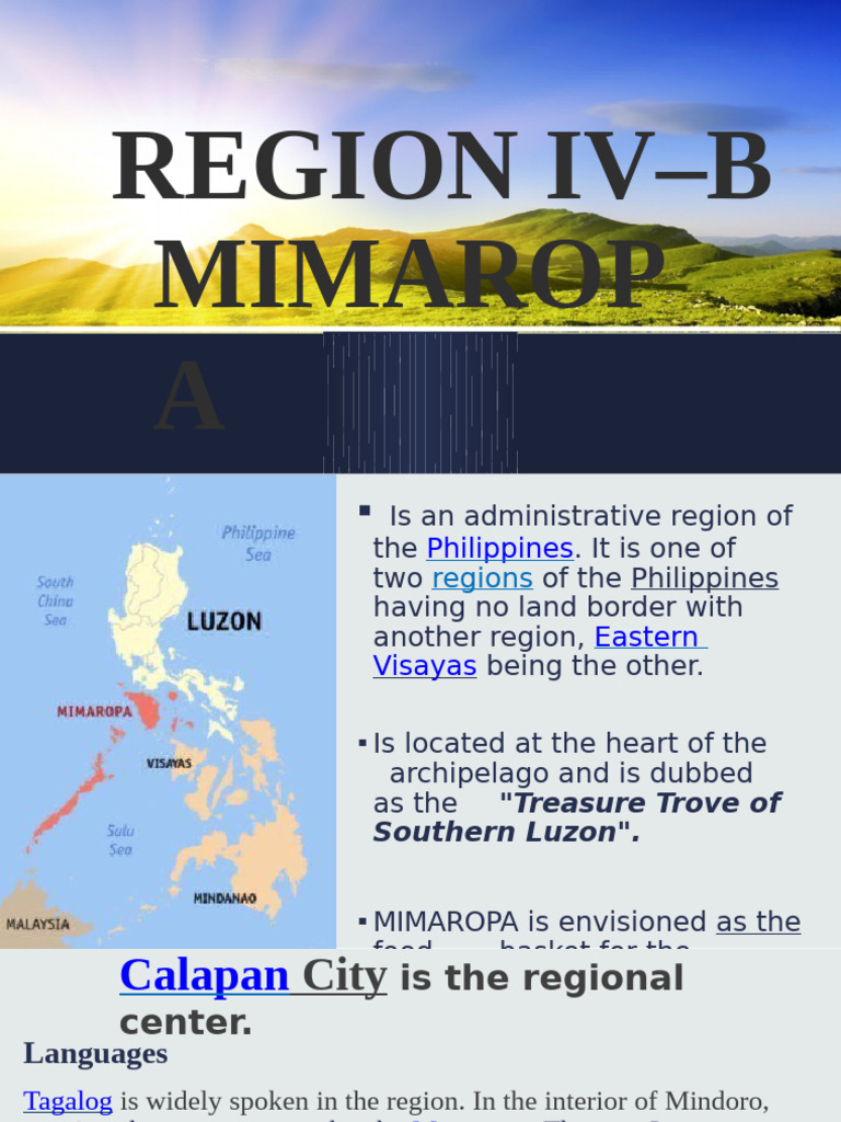 Ilide.info Mimaropa Region 4 b Pr Aba9a29120b20b35b07d960ccbe307ee | PDF