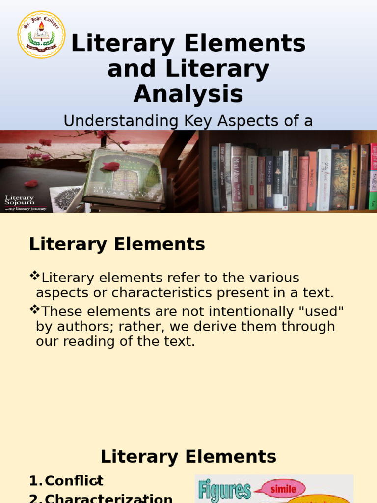Key Literary Elements Explained | PDF