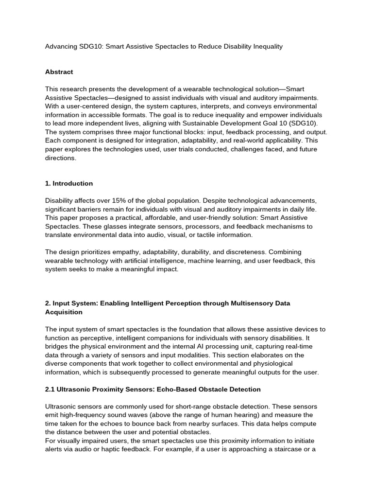 Manas POE Research Paper | PDF | Augmented Reality | Hearing
