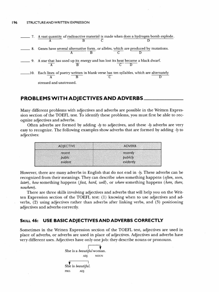 Adjectives & Adverbs | PDF