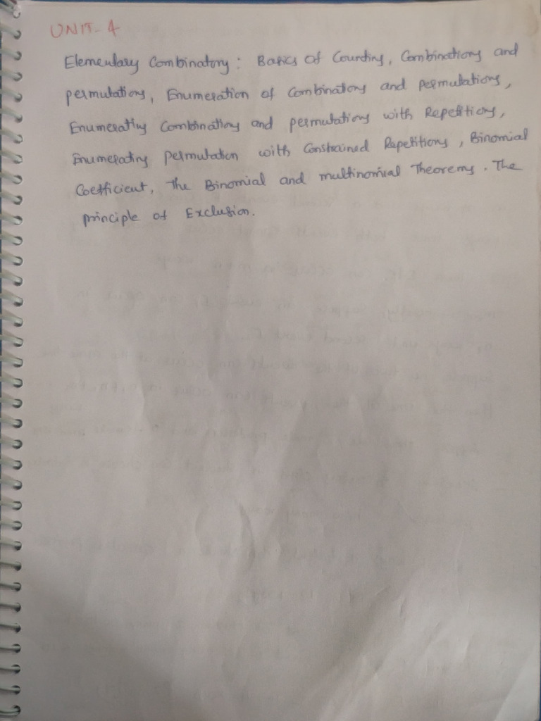DM Unit 4 Notes | PDF