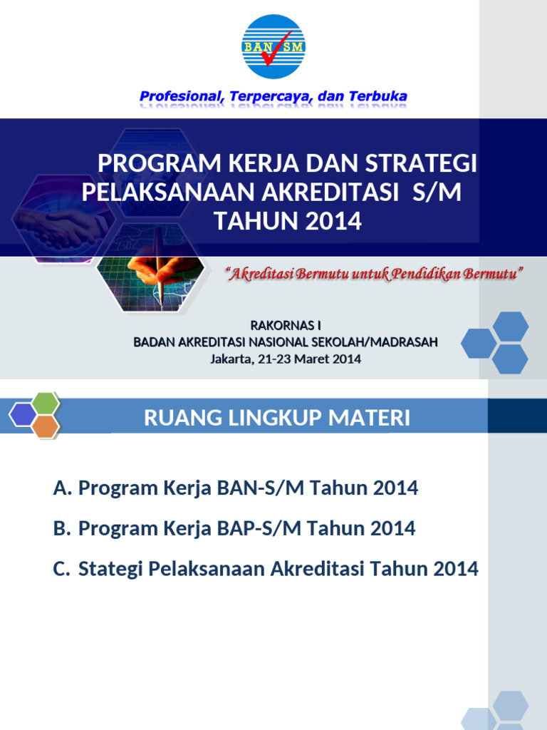 b. Program Kerja Dan Strategi (Rakornas i 2014) | PDF