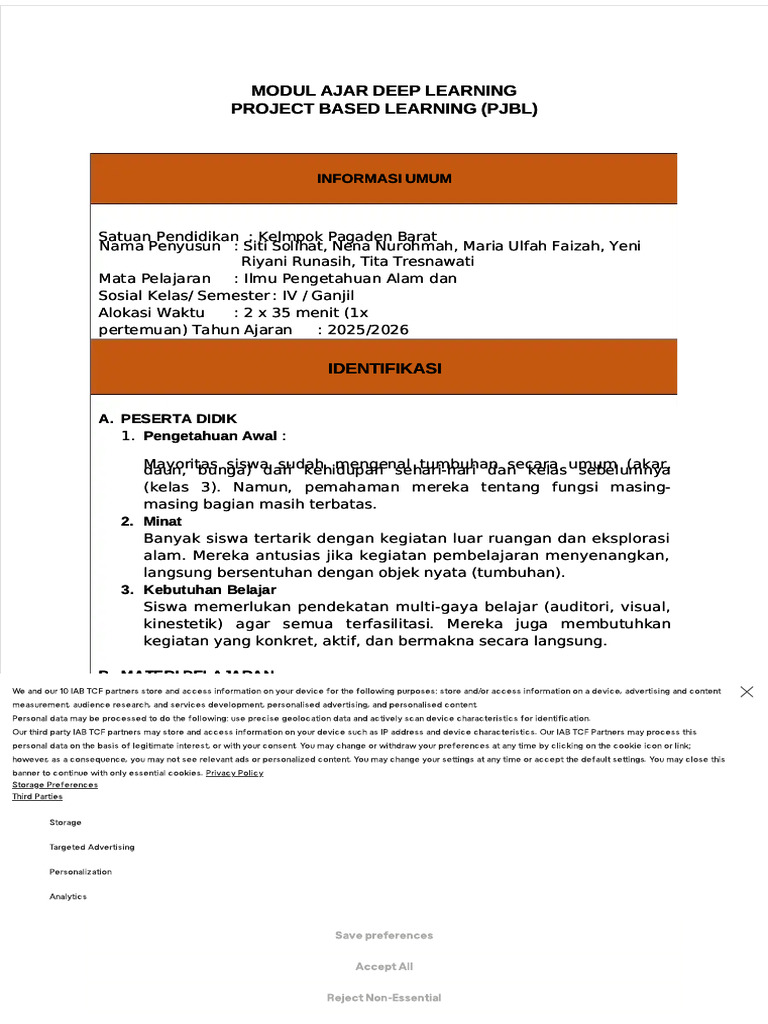 Modul Ajar Deep Learning Modul Ajar Deep Learning Project Based Learning (PJBL) Project Based ...