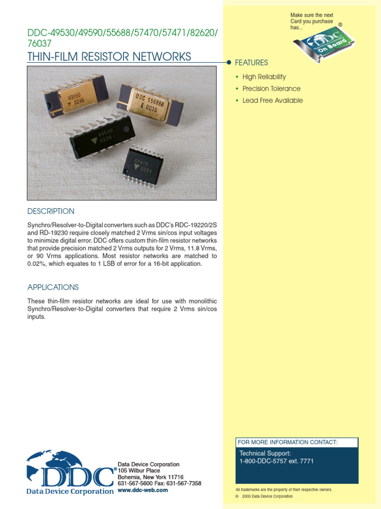 Rdc 49530 | PDF | Resistor | Network Analysis (Electrical Circuits)