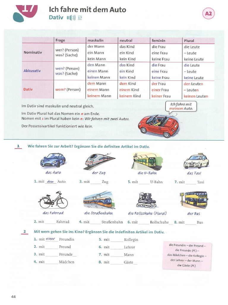Dativ A1 | PDF