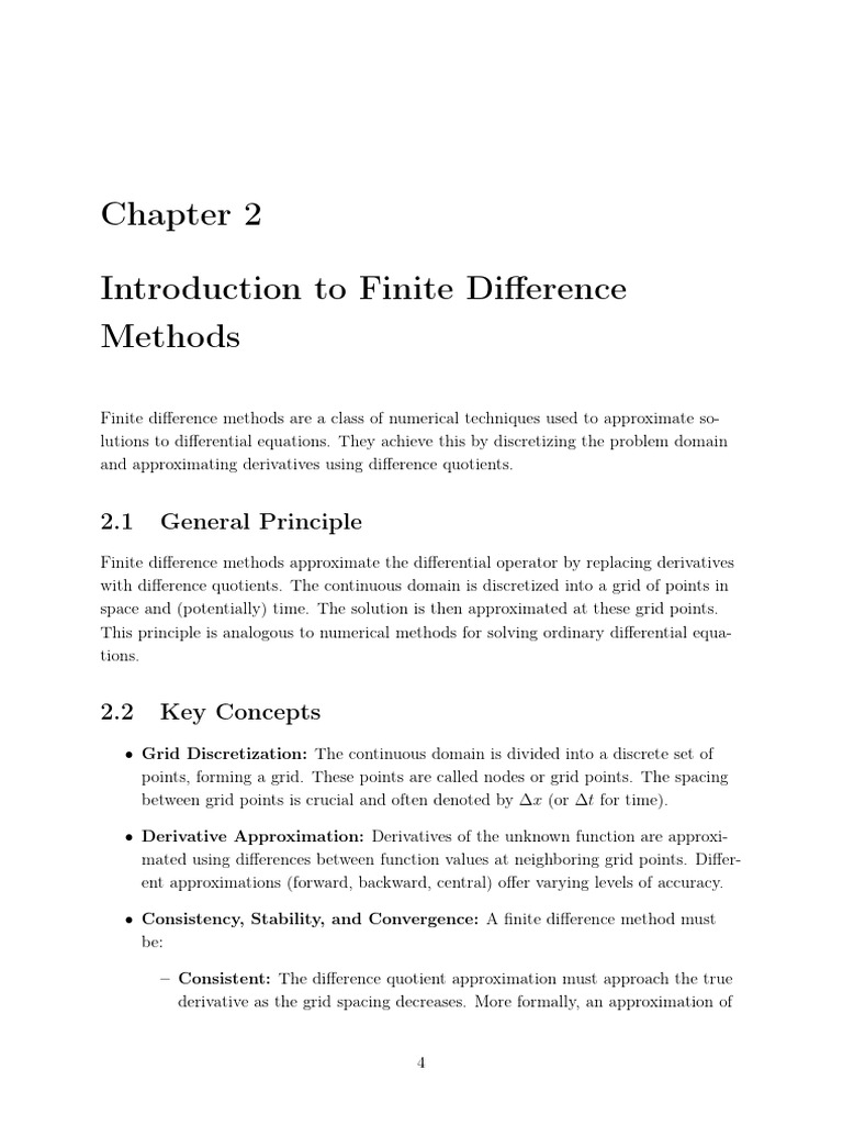 Intro Chap2 | PDF | Finite Difference | Numerical Analysis