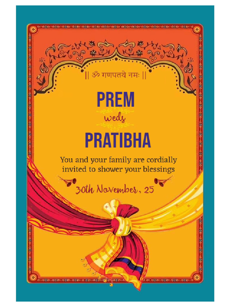 Wedding Invitation Card | PDF