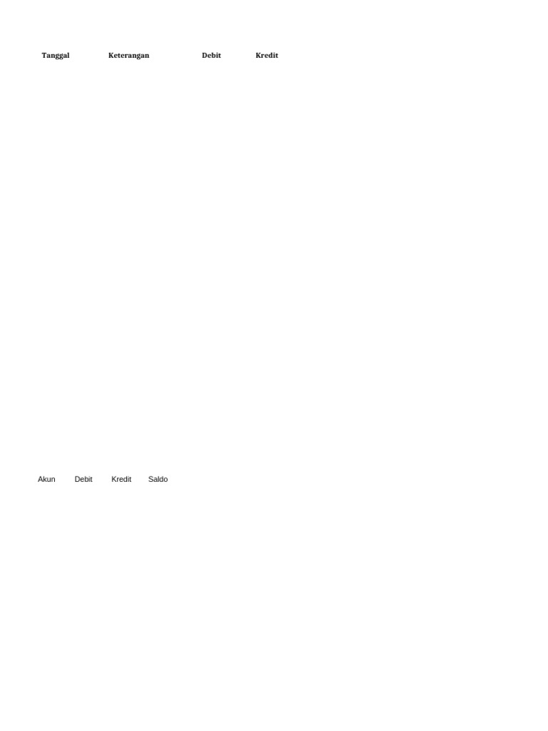 Template Akuntansi | PDF