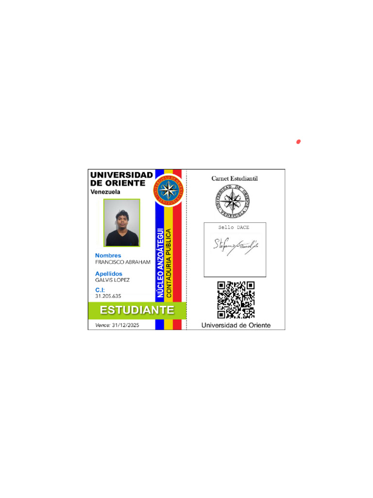 Carnet Estudiantil | PDF