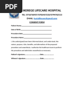 ICU Informed Consent Form | PDF | Thrombosis | Embolism