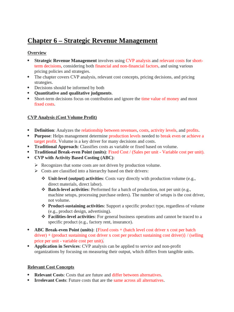 Strategic Revenue Management Insights | PDF | Pricing | Corporate ...
