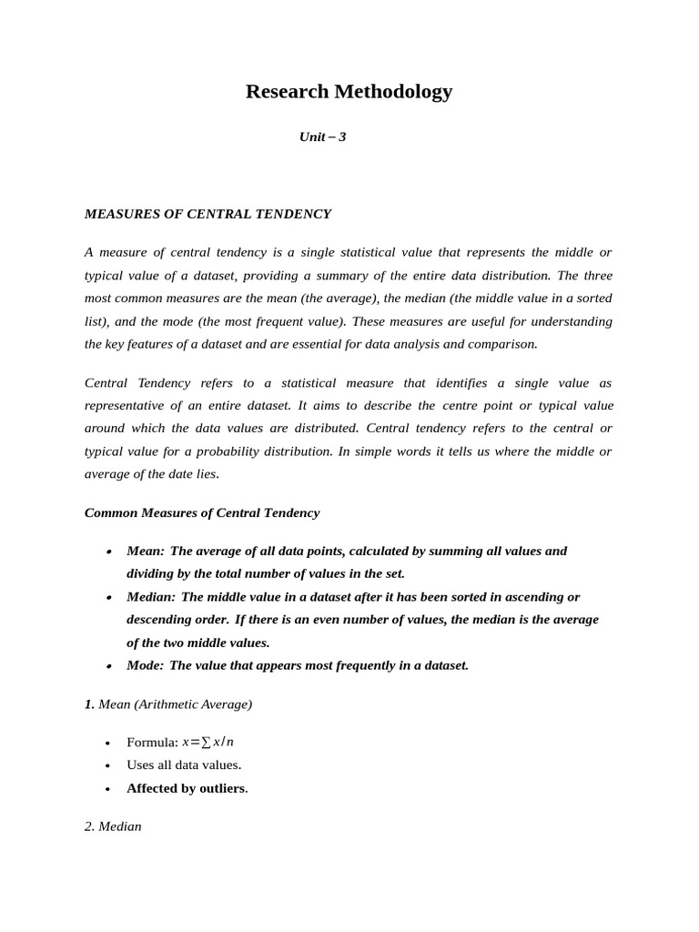 Unit 3 Research Methodology Pdf Statistics Regression Analysis