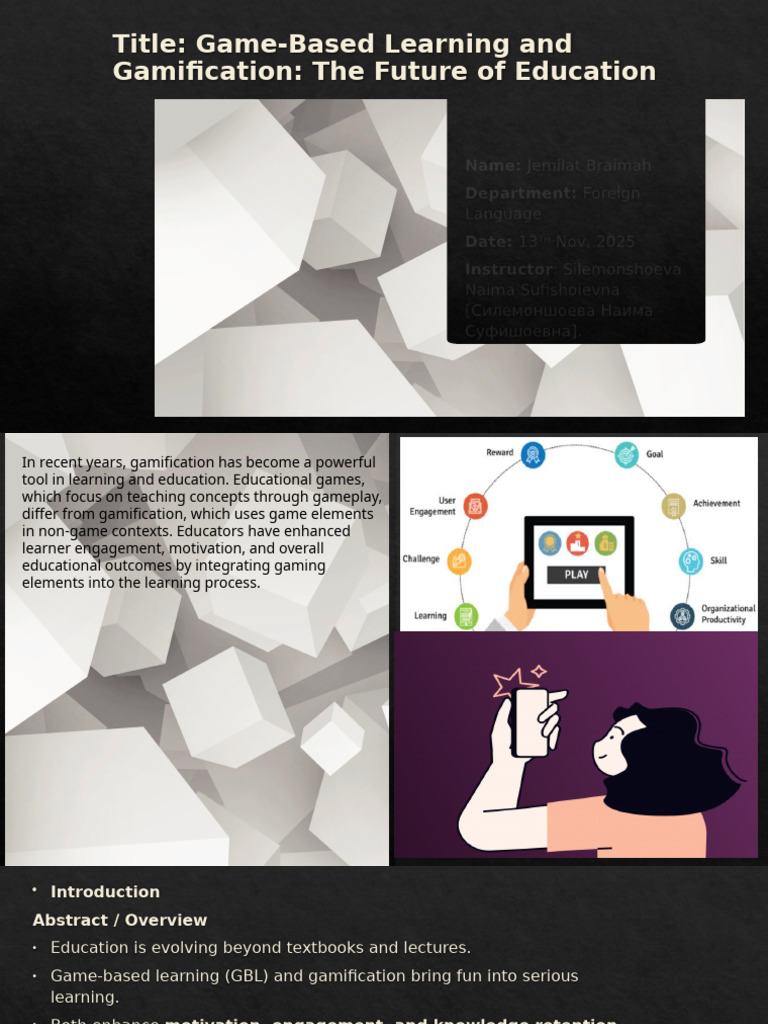 Game Based Learning Pdf Learning Educational Technology