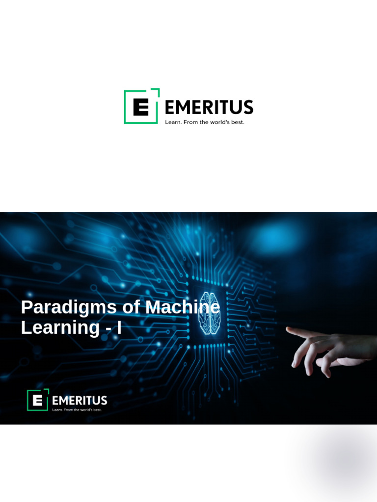 Week 11 - Paradigms of Machine Learning - I | PDF | Machine Learning ...