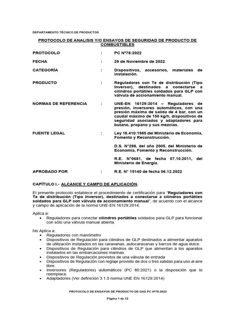 PC 78-2022con Nota 4 Modificada | PDF | Laboratorios | Gas de petróleo ...