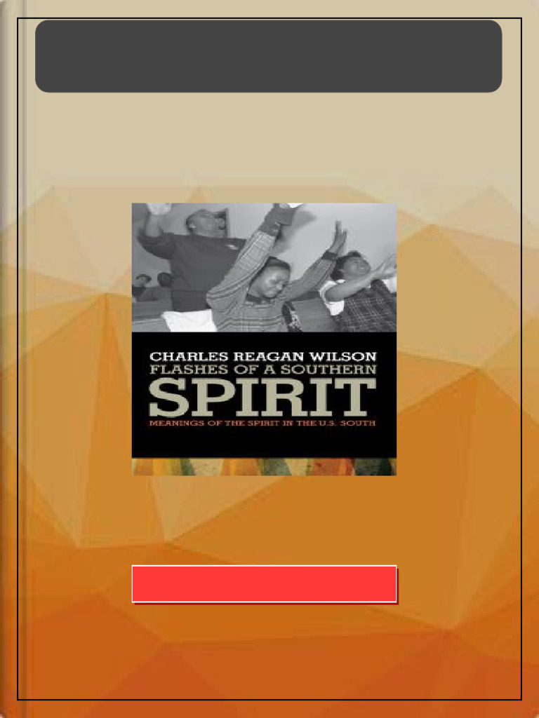 Flashes of a Southern Spirit Meanings of the Spirit in the U S South ...