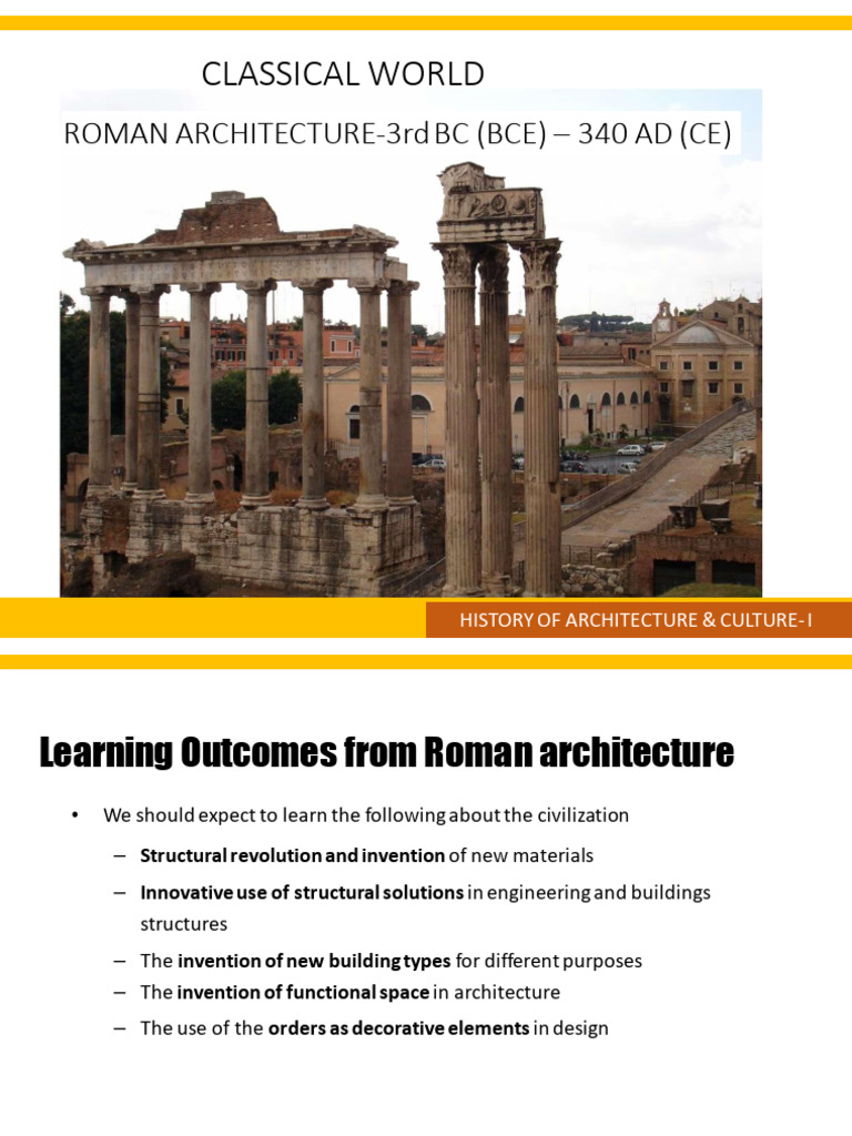 Roman Architecture: History & Influence | PDF | Vault (Architecture ...